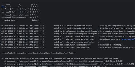 Communications Link Failure Spring Boot 3 Documentar Probar Y