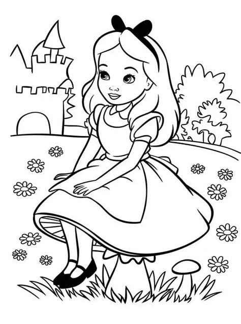 Alice Csodaországban Színezők Nyomtatható Alice Csodaországban Kifestők