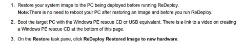 Want To Create Macrium Reflect Rescue Usb With Redeploy Option Solved