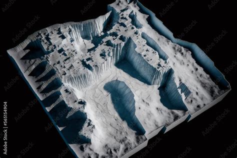 Photo And Art Print Gis Lidar Map 3d Model Land Surface Product Made After Processing Aerial Data