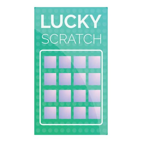Lucky Scratch Ticket Icon Cartoon Style 14281367 Vector Art At Vecteezy