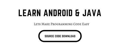Android Programming For Beginners Source Code Download