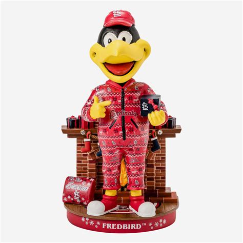 Fredbird St Louis Cardinals Holiday Mascot Bobblehead Foco