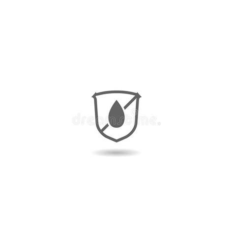 Anti Rust Icon With Shadow Rust Removal Icon Stock Vector