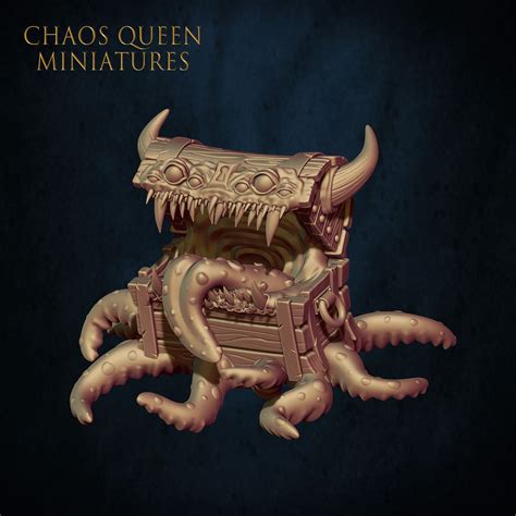 Free Stl File Tentacle Mimic Chest 35mm Scale・object To Download And To 3d Print・cults