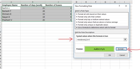 Excel Formatting Operations