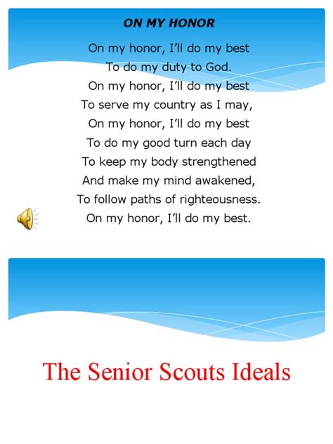 Cltc S4 The Senior Scout Ideals Pdf Scouting Youth Movements