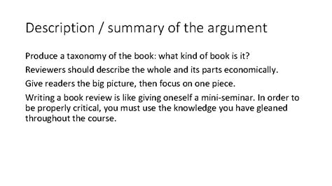 How To Do A Book Review Writing A