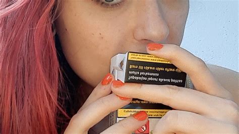 Closeup Smoking Marlboro Red Smokingrapunzel Clips4sale