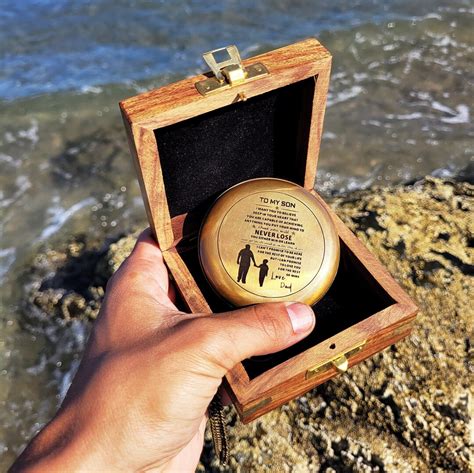 Engraved Compass Personalized Compass Brass Compass Custom Compass