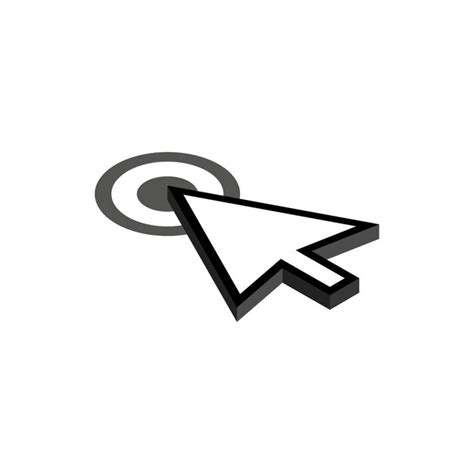 Allocation De Lespace De Travail Avec Licône Du Curseur Dans Un Style