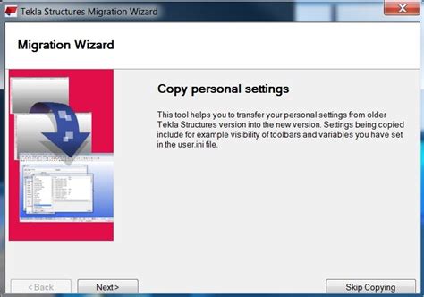 Migration Wizard To Copy Extensions Trimble User Assistance