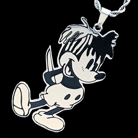 Xxxtentacion Mickey Chain Polished Stainless Steel Revenge Etsy