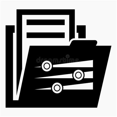 Folder And Installation Icon Sound Level Stock Vector Illustration