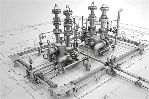 Designing Wellhead Equipment Ar Generative Ai Premium Ai Generated Image