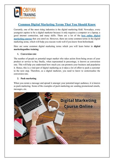 Common Digital Marketing Terms That You Should Know