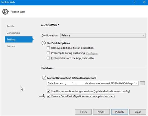 Deploy Asp Mvc Application With Existing Database On Azure Stack Overflow