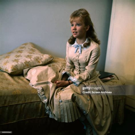 Hayley Mills Seated On Bed In A Publicity Pose For The 1963 Movie