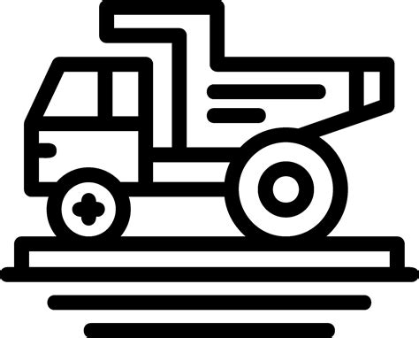 Icono De Línea De Camión Volquete 39518713 Vector En Vecteezy