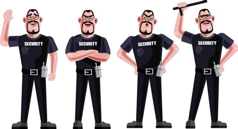 Security Guard Character Graphics Illustration 48880529 Vector Art At Vecteezy