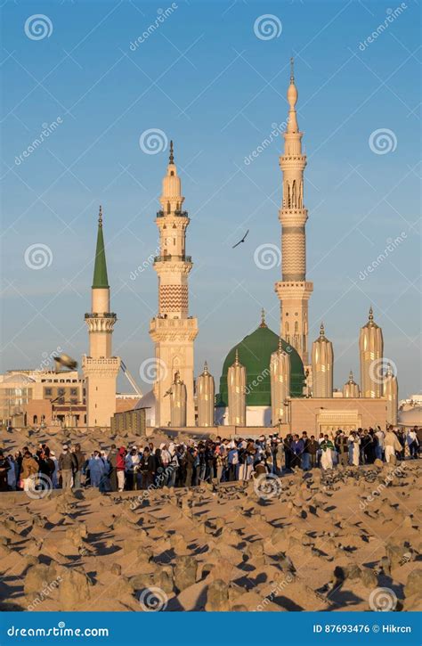 View Of Baqee Muslim Cemetary At Masjid Mosque Nabawi In Al M