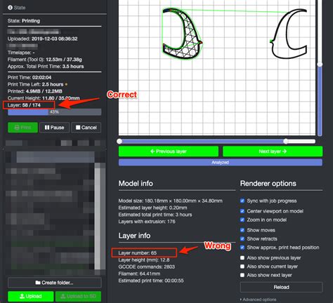 Gcode Viewer Shows The Wrong Layer · Issue 3368 · Octoprintoctoprint