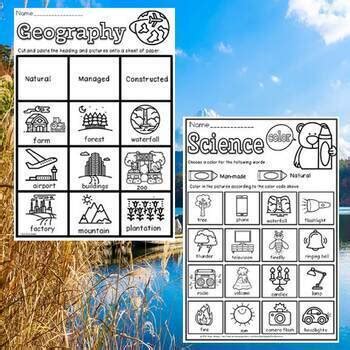 Man Made And Natural Resources Bundle Made By Teachers