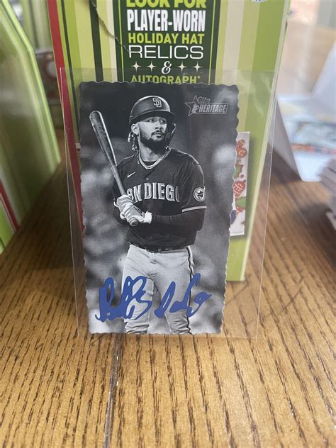 2023 Topps Heritage Fernando Tatis Jr Deckled Edge Mini Fsnft 20 Pwe