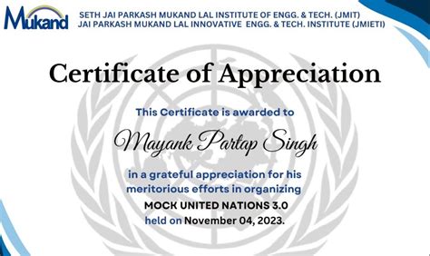 Mayank Partap Singh On Linkedin Mun Jmieicollege Eventsuccess