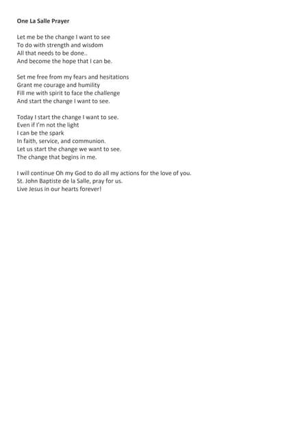 One La Salle Prayerdocx