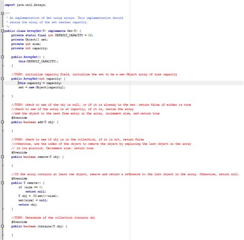 Import Java Util Arrays An Implementation Of Set