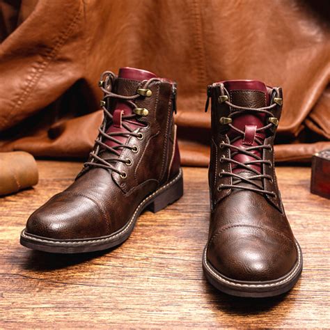 Men Leather Breathable Soft Sole Vintage Pointy Toe Zipper Casual