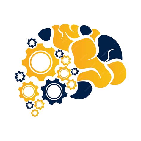 Premium Vector Technical Human Gears Brain Vector Design