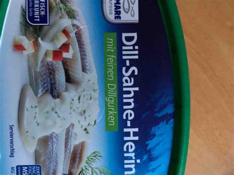 Almare Seafood Dill Sahne Heringsfilets Mit Feinen Dillgurken Kalorien Fisch Fddb