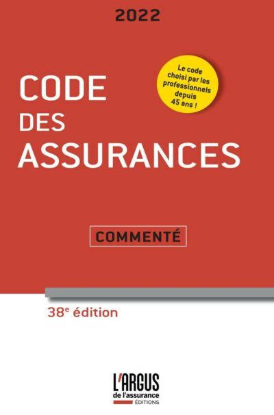 Code Des Assurances 2022 Conseil National Des Assurances