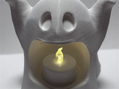 Ghost Led Tealight Holder Kirimas Nexprint Free 3d Model Downloads
