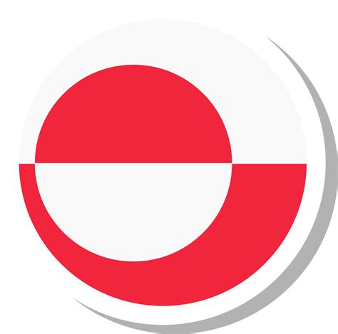 Greenland Flag Circle Shape Flag Icon 16707445 Png