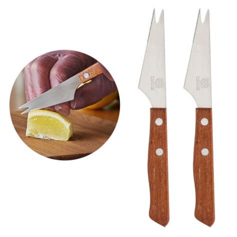 Pc Stainless Steel Bar Knife Peeler Sharp Blade Wooden Handle Channel Paring QFC