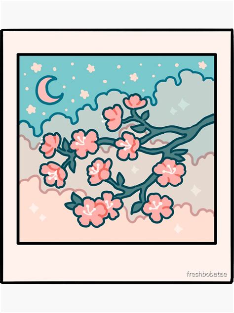 Sakura Photo Sticker For Sale By Freshbobatae Sticker Art Cute