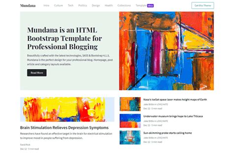 Quasar Free One Page HTML Bootstrap Template Wow Themes