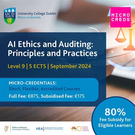 Ai Ethics And Auditing Principles And Practices Ucd Micro Credentials