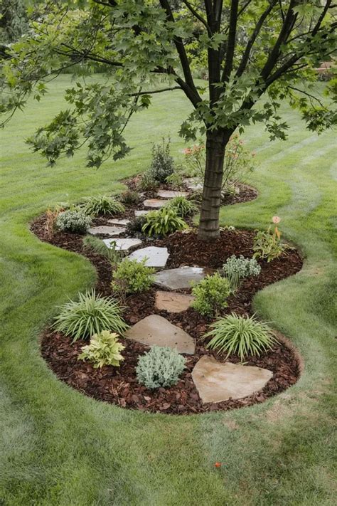 Beautiful Landscaping Around Trees 30 Inspiring Ideas For Front