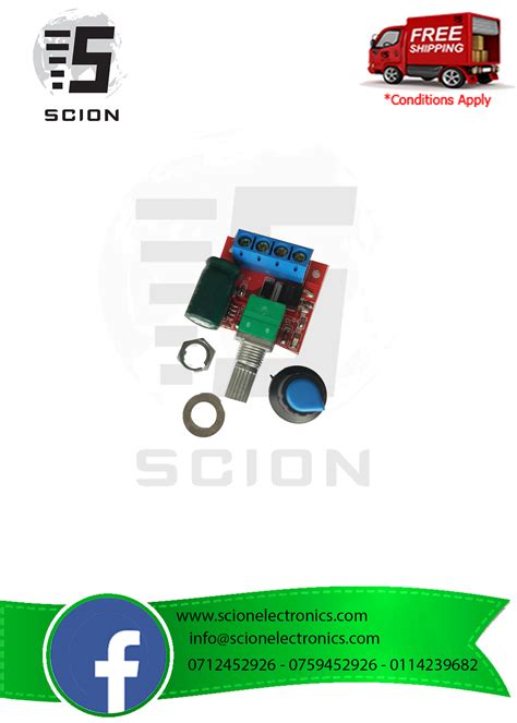 Mini Dc 5a 3v 35v Motor Pwm Speed Controller Scion Electronics