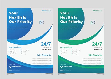 Medical Flyer Template Medical Flyer Design Ideas Healthcare Leaflet Poster Template Hospital