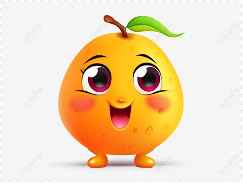 귀여운 오렌지 과일 애니메이션 Pngpng Png 일러스트 무료 다운로드 Lovepik