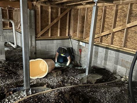 Frontier Foundation And Crawl Space Repair Before And After Photo Set
