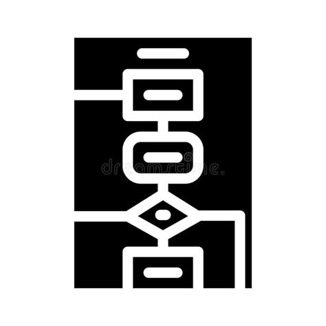 Algorithm Software Data Science Glyph Icon Vector Illustration Stock Vector Illustration Of