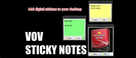 دانلود نرم افزار Vovsoft Sticky Notes V8 8 نوشتن و چسباندن یادداشت به دسکتاپ دانلود فارسی