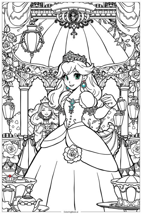 Princess Peach Coloring Pages Printable 2025