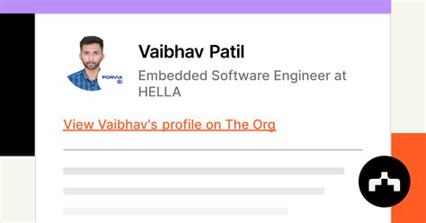 Vaibhav Patil Embedded Software Engineer At Hella The Org